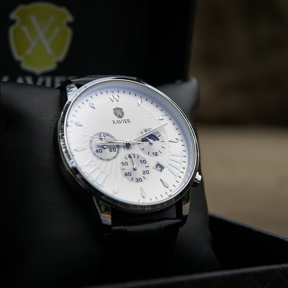 Xavier Watches | Accessories | Nib Xavier Xfactor 42mm Moonphase Watch ...